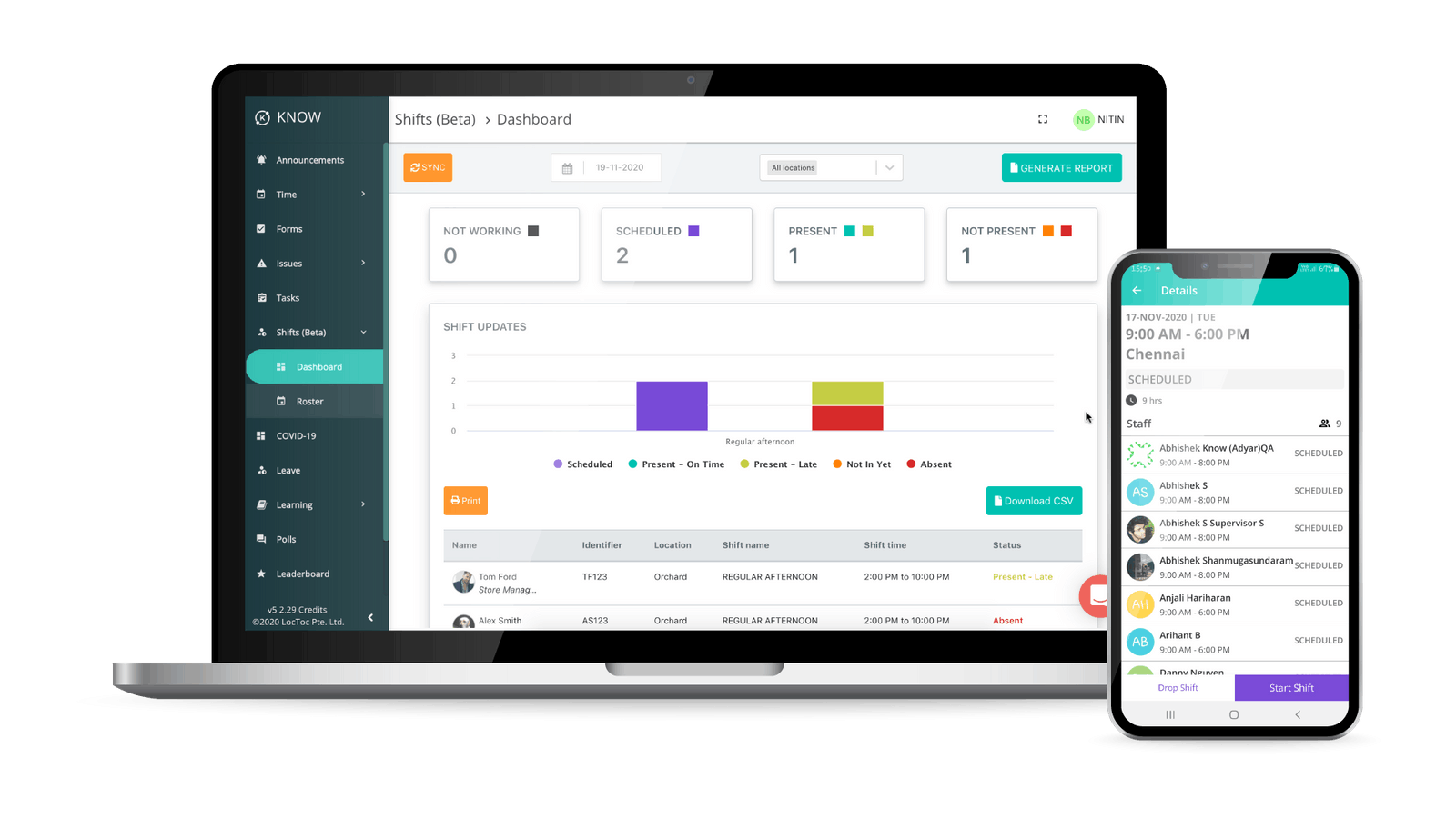 Employee Scheduling Software - Staff Scheduling App | KNOW